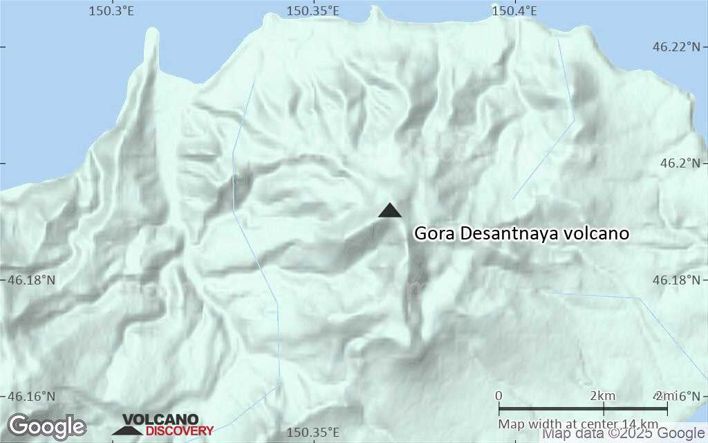 Gora Desantnaya volcano (Kuril Islands, Russia) facts & information ...