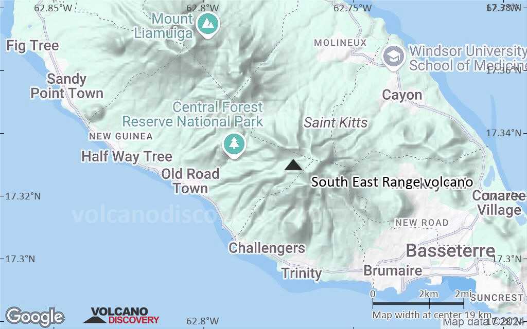 South East Range volcano (Saint Kitts and Nevis) facts & information ...