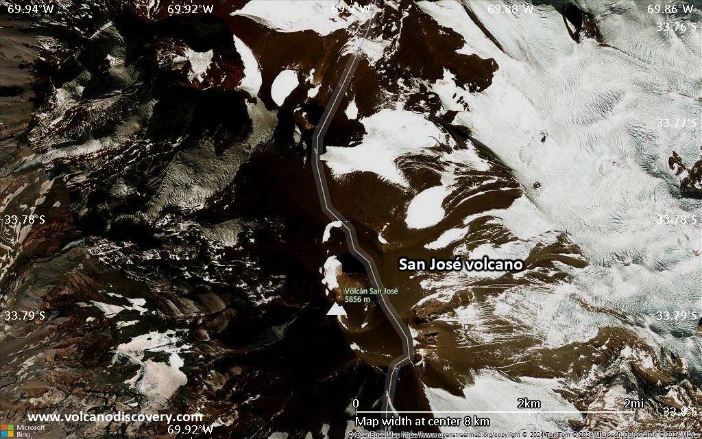 San José Volcano, Chile / Argentina - Facts & Information ...