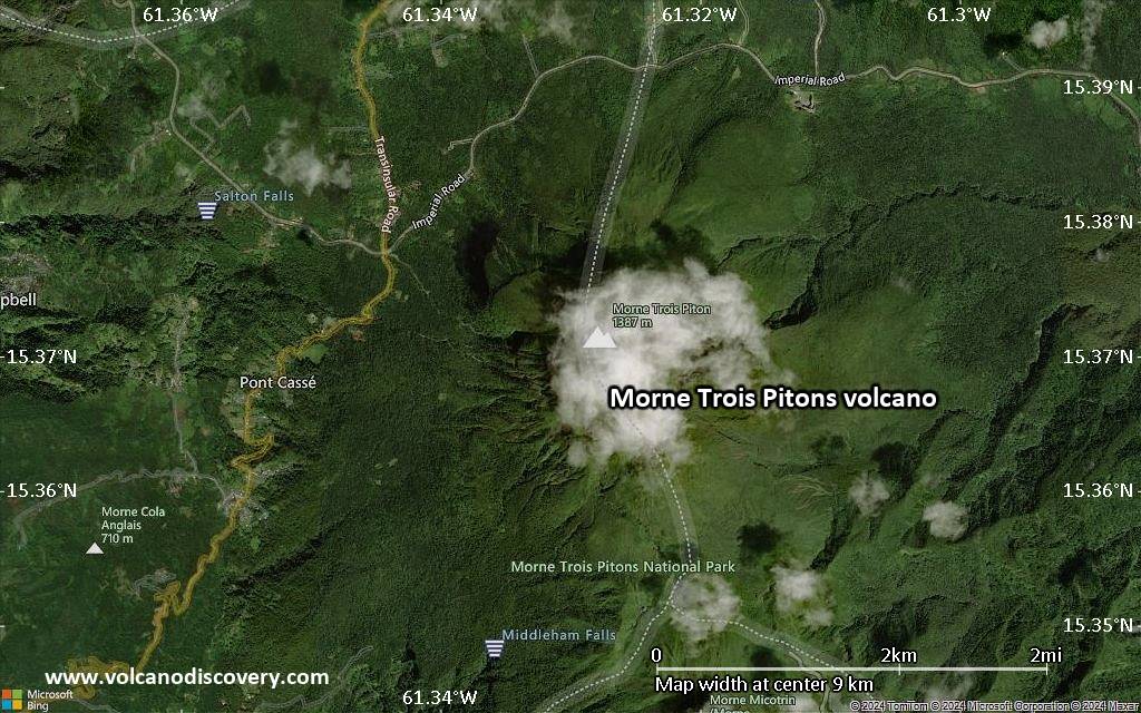 Morne Trois Pitons Volcan, West Indies, Dominica - Infos ...