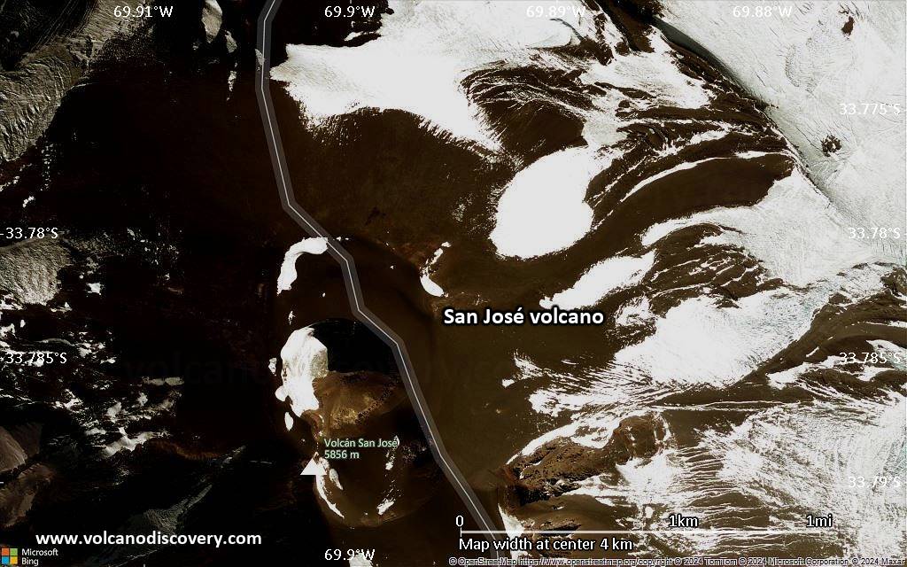 San José Volcano, Chile / Argentina - Facts & Information ...