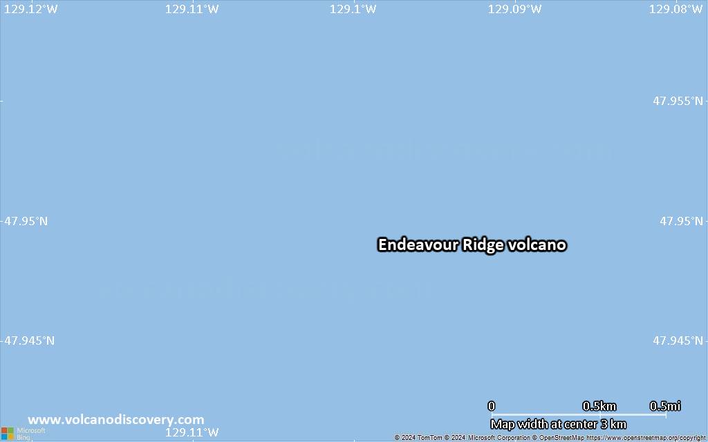 Endeavour Ridge Volcano, Northeastern Pacific Ocean, Juan de Fuca Ridge ...