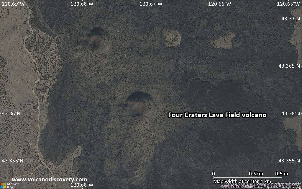 Four Craters Lava Field volcano (Oregon, United States) facts & information
