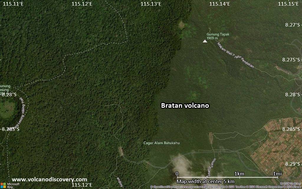 Bratan Volcano, Bali - Facts & Information | VolcanoDiscovery