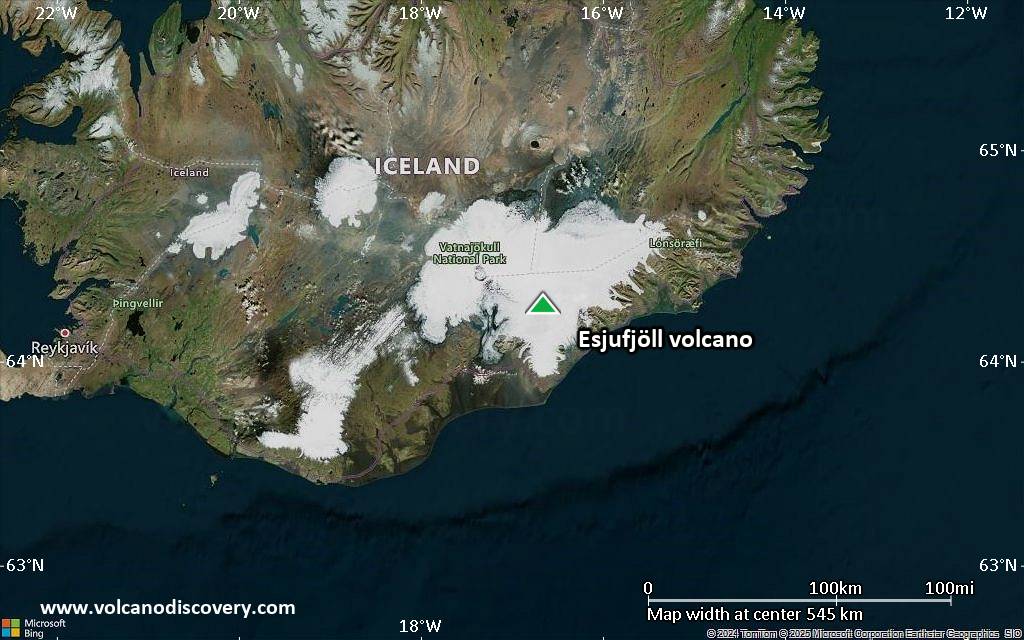 Esjufjöll Volcano, Iceland - Facts & Information | VolcanoDiscovery