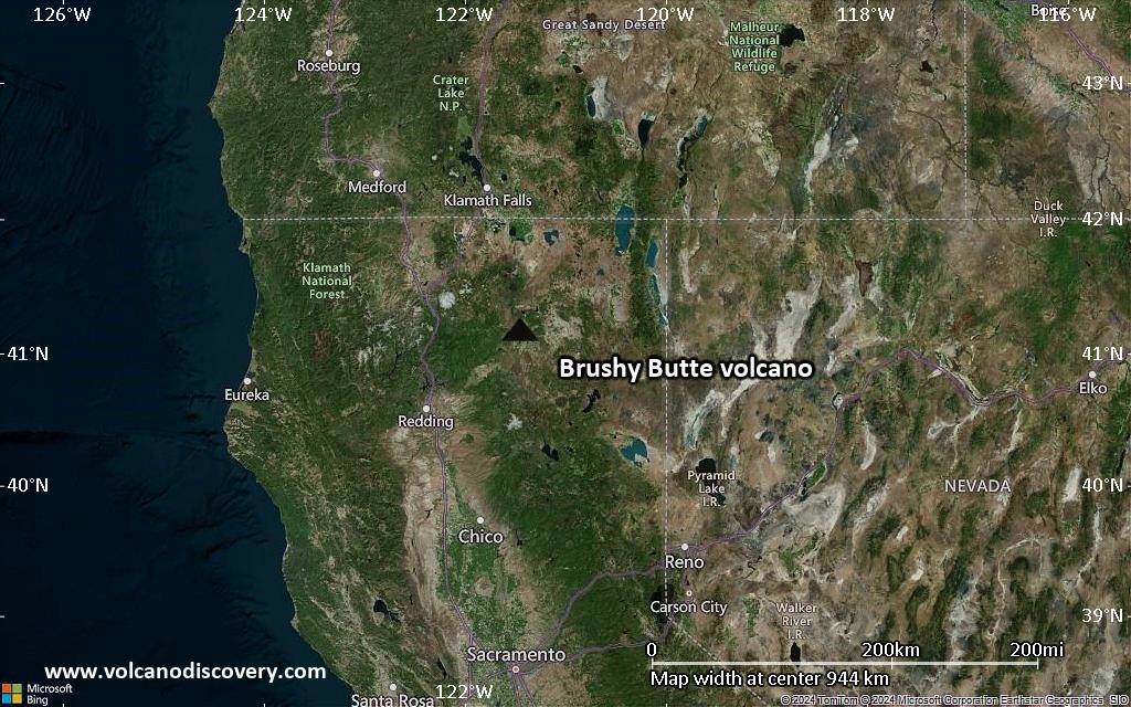 Brushy Butte Vulkan, California (Canada and USA (mainland)) - Information