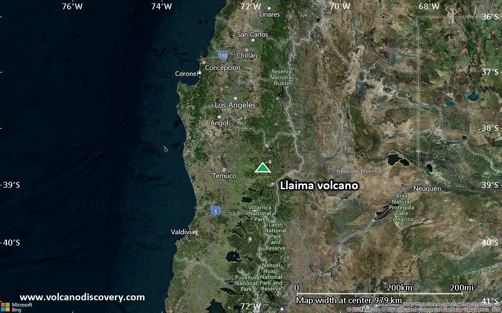Terremoti Oggi: ultimi sismi vicino al vulcano Llaima dal 1970 ...
