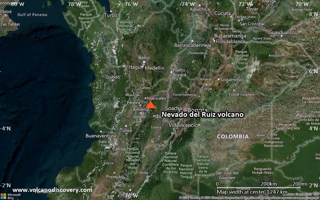 Nevado del Ruiz Volcano, Colombia - Facts & Information | VolcanoDiscovery