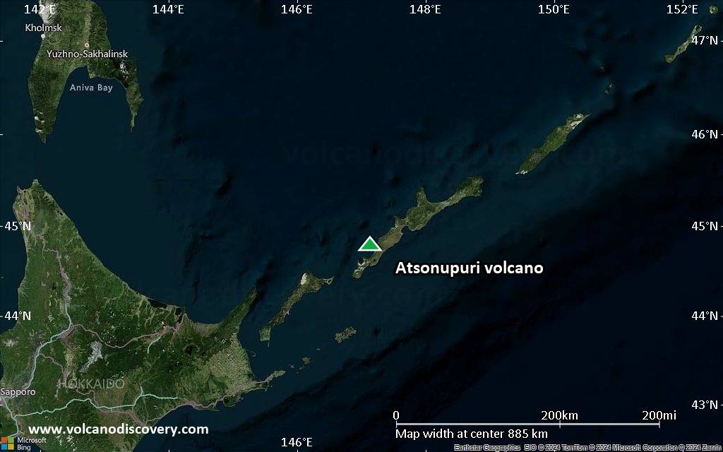 Atsonupuri Volcano, Iturup Island (Kuril Islands) - facts & information