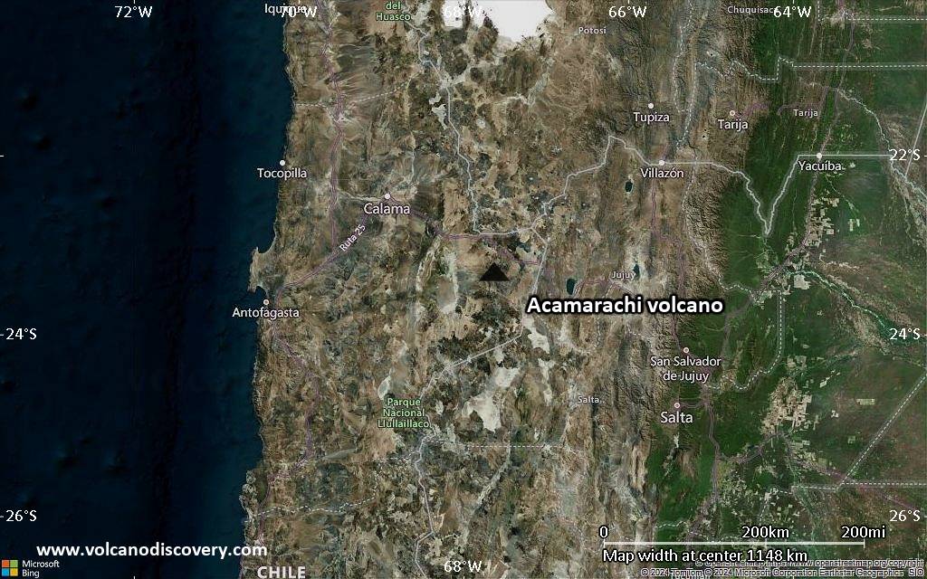 Eruptions du volcan Acamarachi - histoire éruptive et infos ...