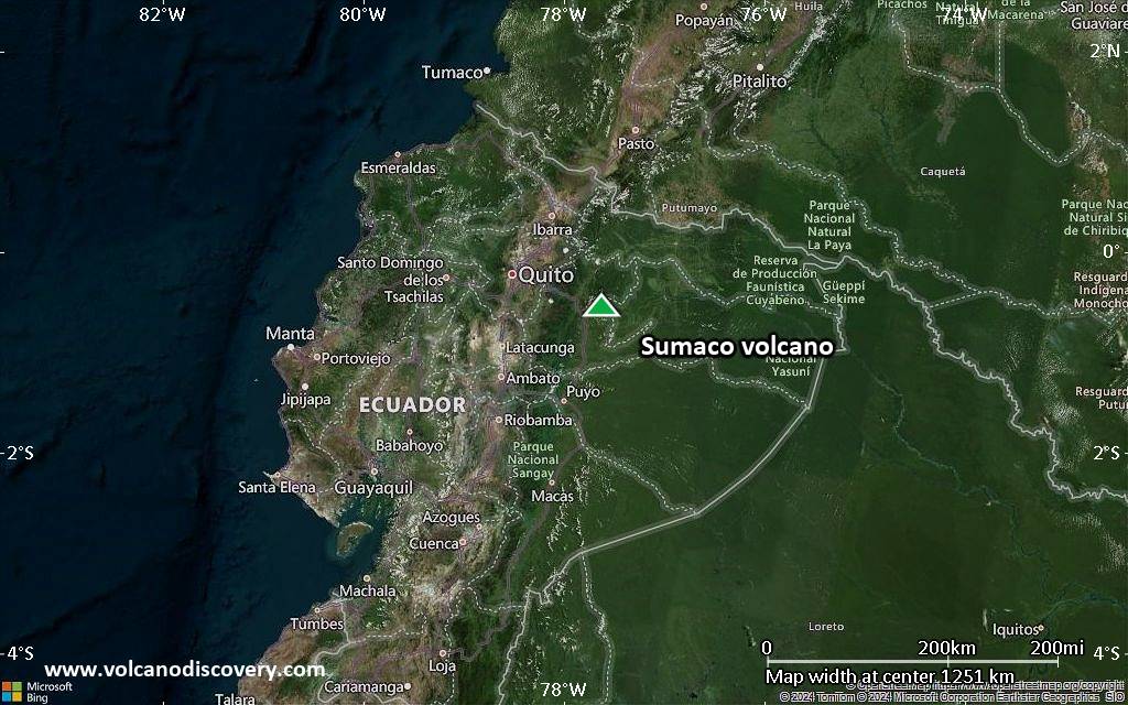 Sumaco Volcano, Ecuador - facts & information | VolcanoDiscovery
