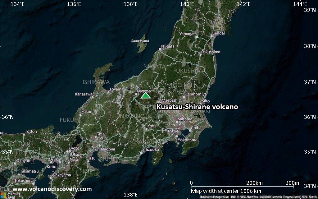 Kusatsu-Shirane Vulkan, Honshu (Japan) - Information | VolcanoAdventures