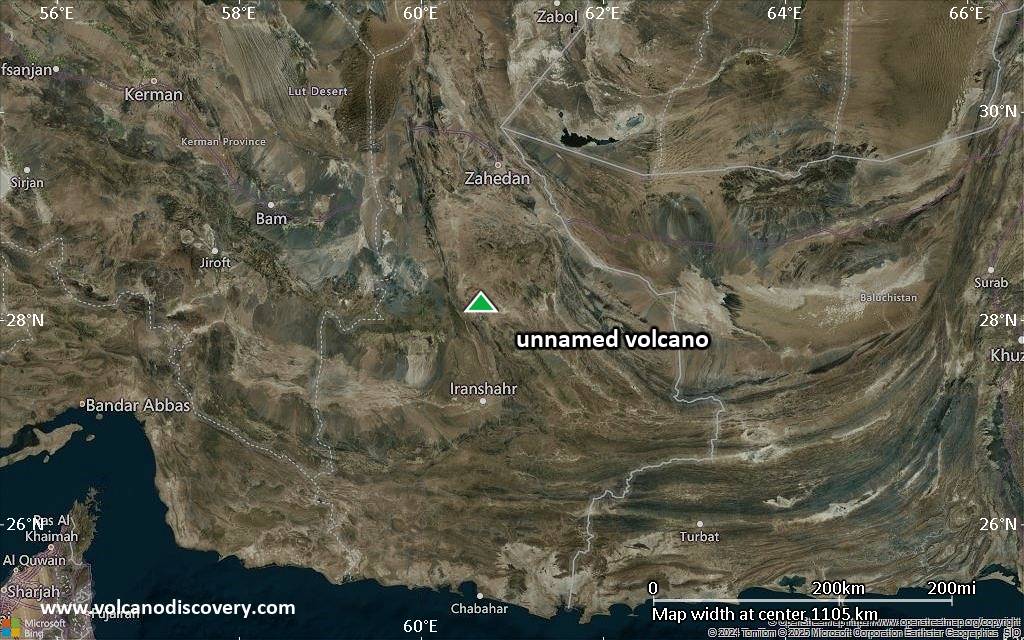 namenloser Vulkan, Iran - Information | VolcanoDiscovery