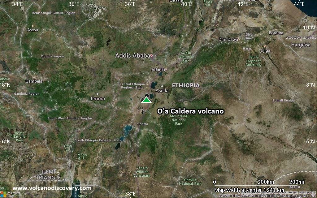 O'a Caldera Volcano, Ethiopia - Facts & Information | VolcanoDiscovery