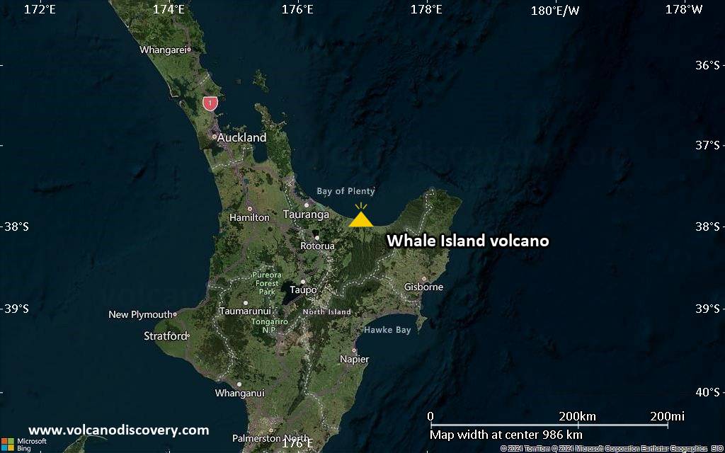 Whale Island Vulkan, New Zealand - Information | VolcanoDiscovery