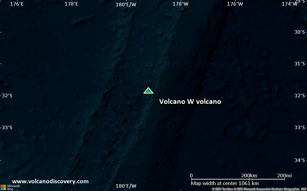 Volcano W Vulkan, New Zealand, Kermadec Islands - Information ...