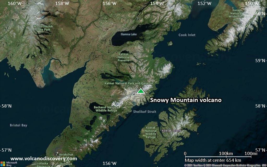 Snowy Mountain Vulkan, United States, Alaska Peninsula - Information ...