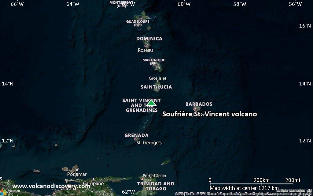 Soufrière St. Vincent Volcan, West Indies, St. Vincent - Infos ...