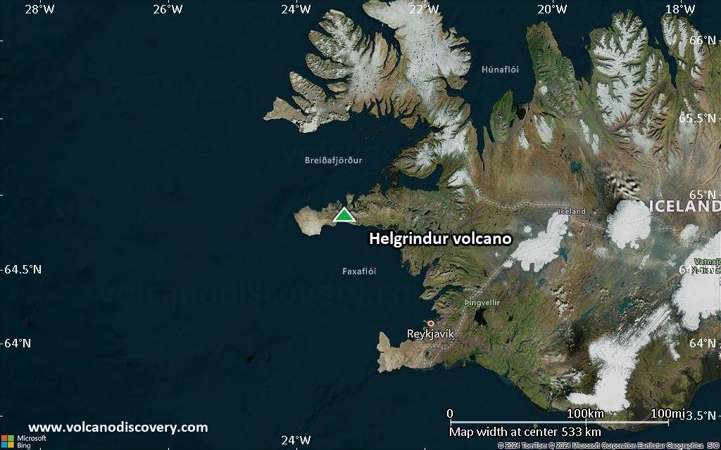 Helgrindur Volcano, Western Iceland - facts & information ...