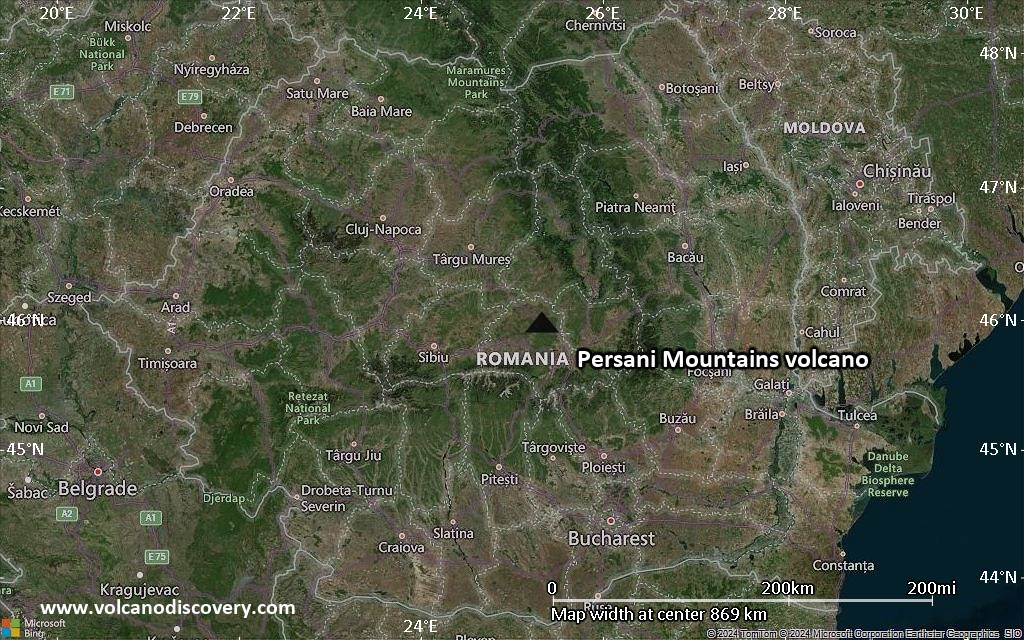 Persani Mountains volcano (Romania) facts & information | VolcanoAdventures