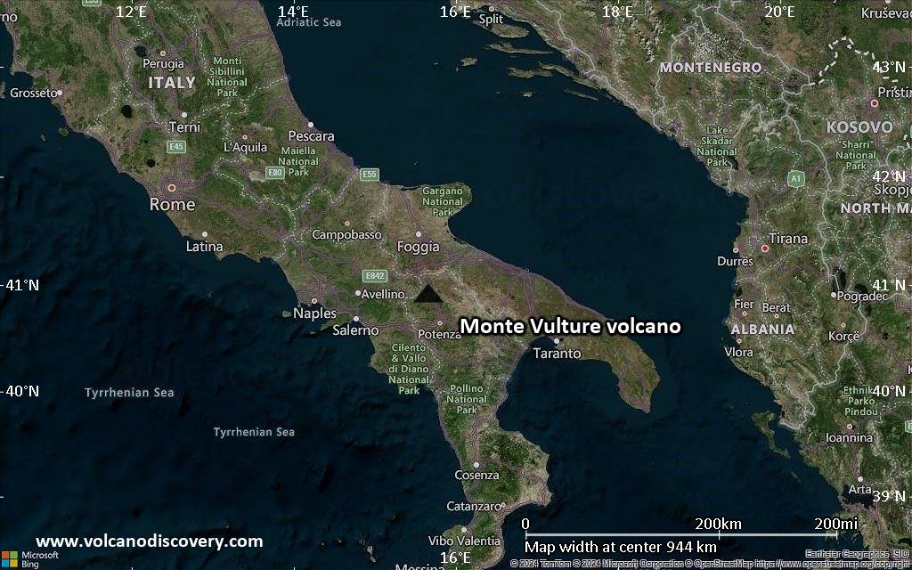 Monte Vulture volcano (Italy) facts & information | VolcanoAdventures