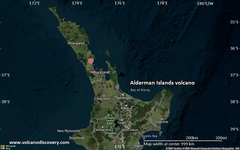 Latest satellite images of Alderman Islands volcano | VolcanoDiscovery