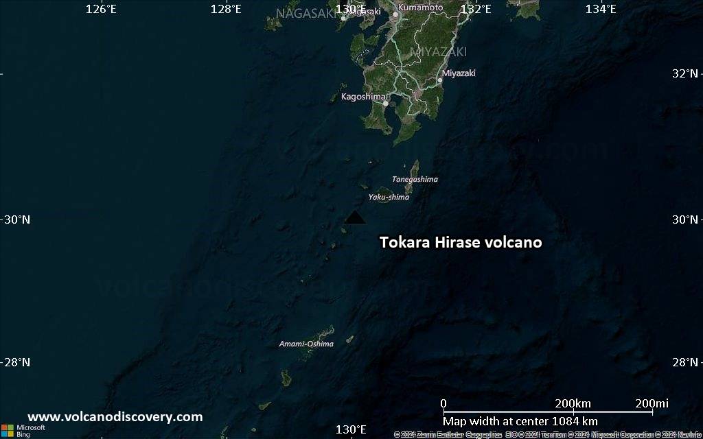 Tokara Hirase volcano (Japan) facts & information | VolcanoAdventures