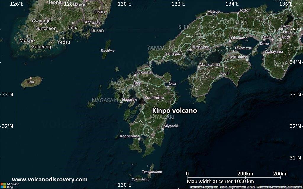 Kinpo volcano (Japan) facts & information | VolcanoAdventures