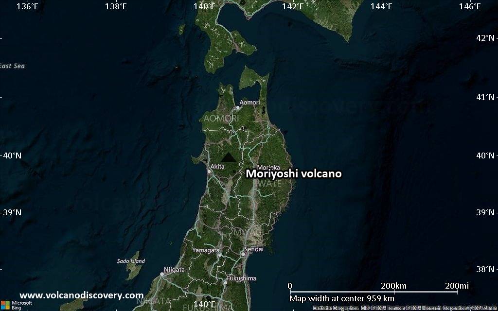 Moriyoshi volcano (Honshu, Japan) facts & information | VolcanoDiscovery