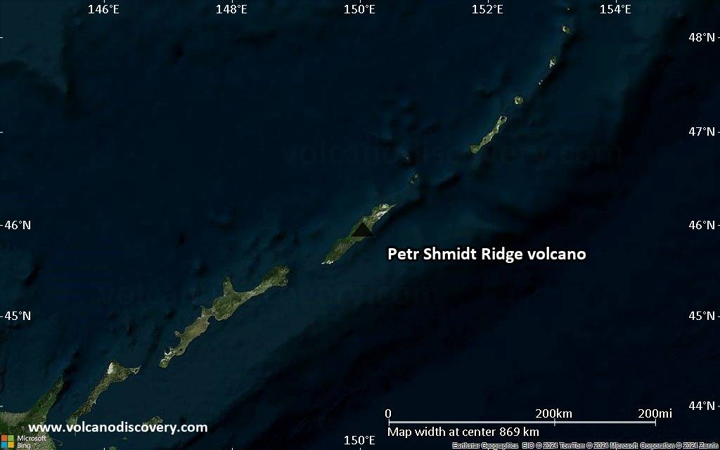 Petr Shmidt Ridge volcano (Kuril Islands, Russia) facts & information ...