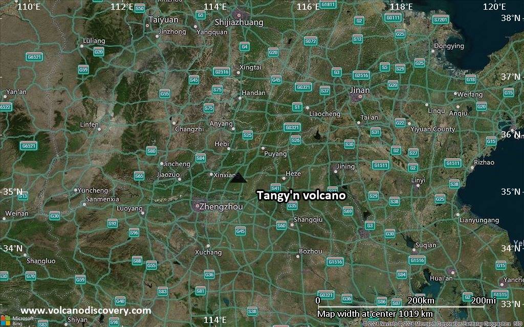Tangy'n volcano (China) facts & information | VolcanoAdventures