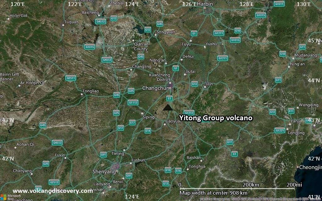 Yitong Group volcano (China) facts & information | VolcanoDiscovery