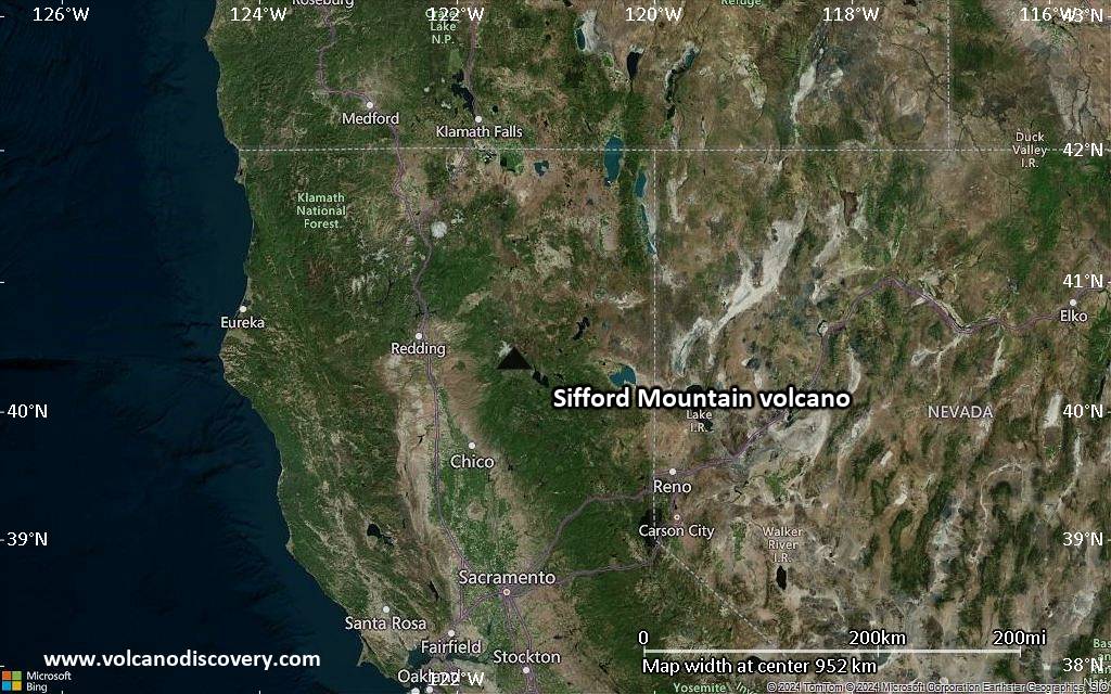 Sifford Mountain volcano (California, United States) facts & information