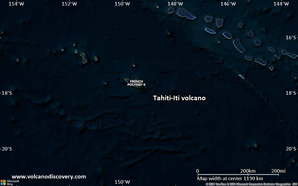 Archive des tremblements de terre: séismes près du volcan Tahiti-Iti le ...