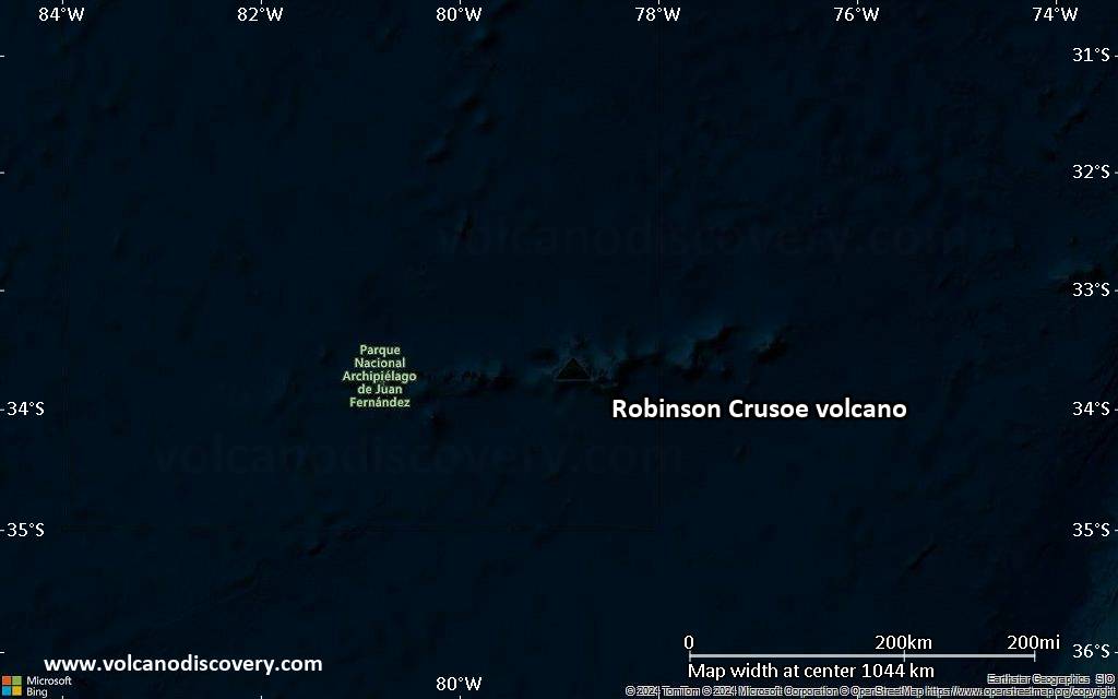 Robinson Crusoe volcano eruptions - eruptive history, info ...