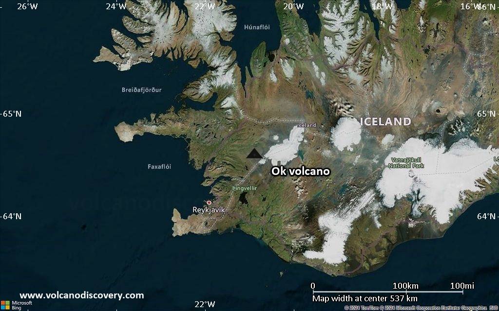 Ok volcano (Iceland) facts & information | VolcanoDiscovery