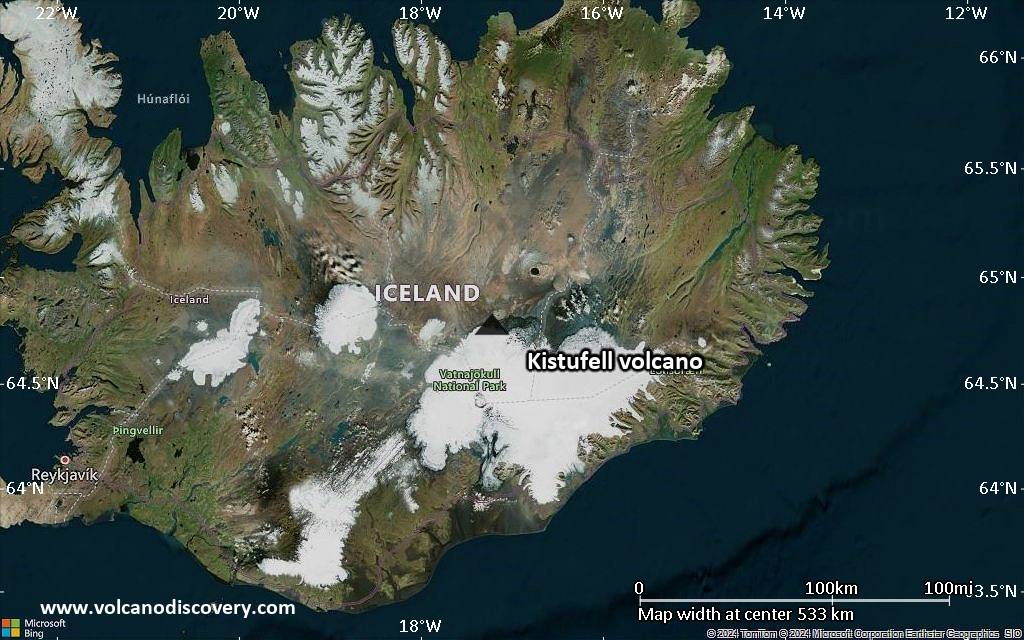Kistufell volcano (Iceland) facts & information | VolcanoAdventures