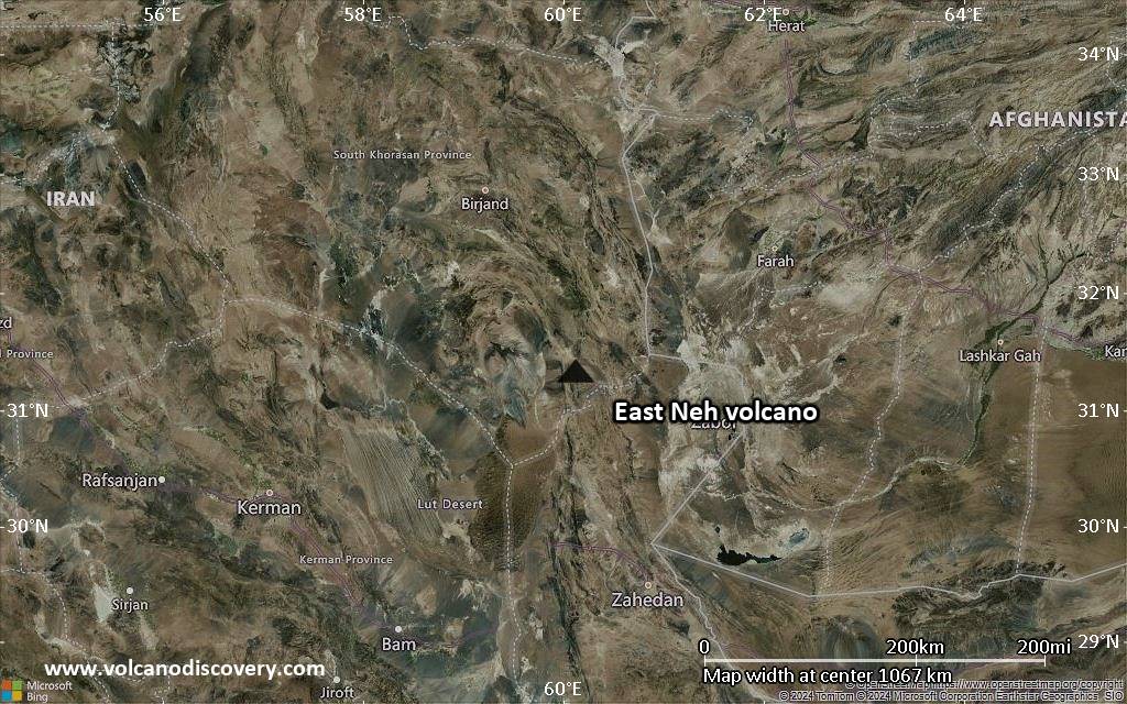 East Neh volcano (Iran) facts & information | VolcanoAdventures