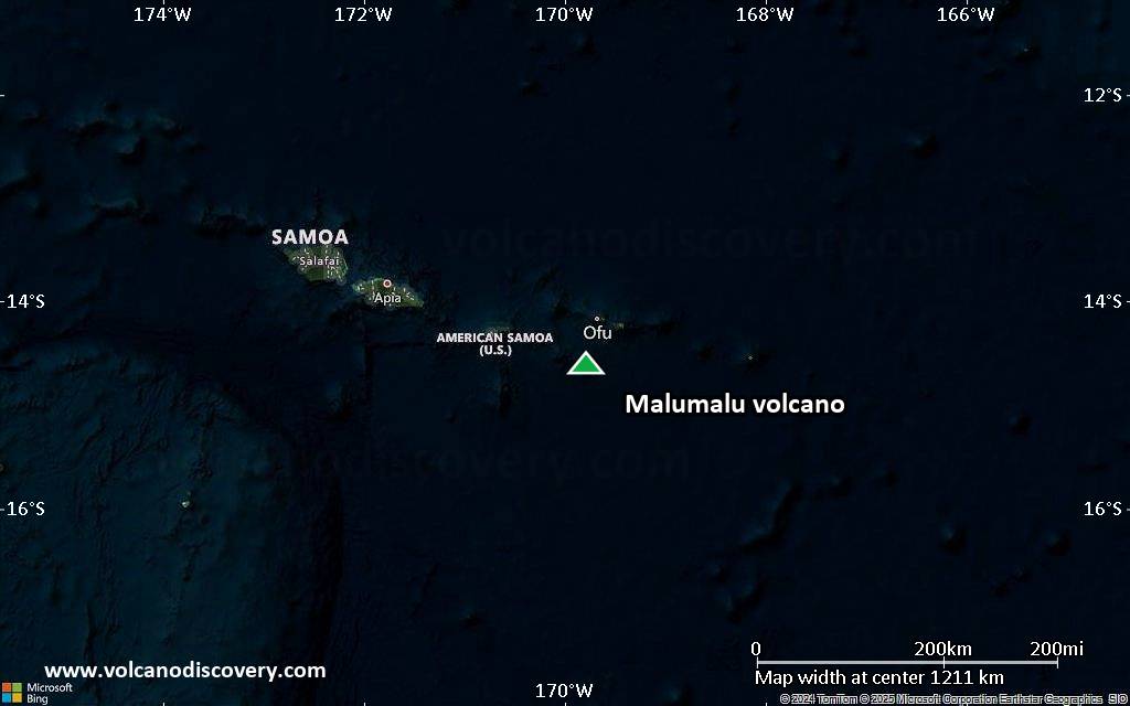 Malumalu seamount volcano (Samoan Island): facts & information | VolcanoDiscovery