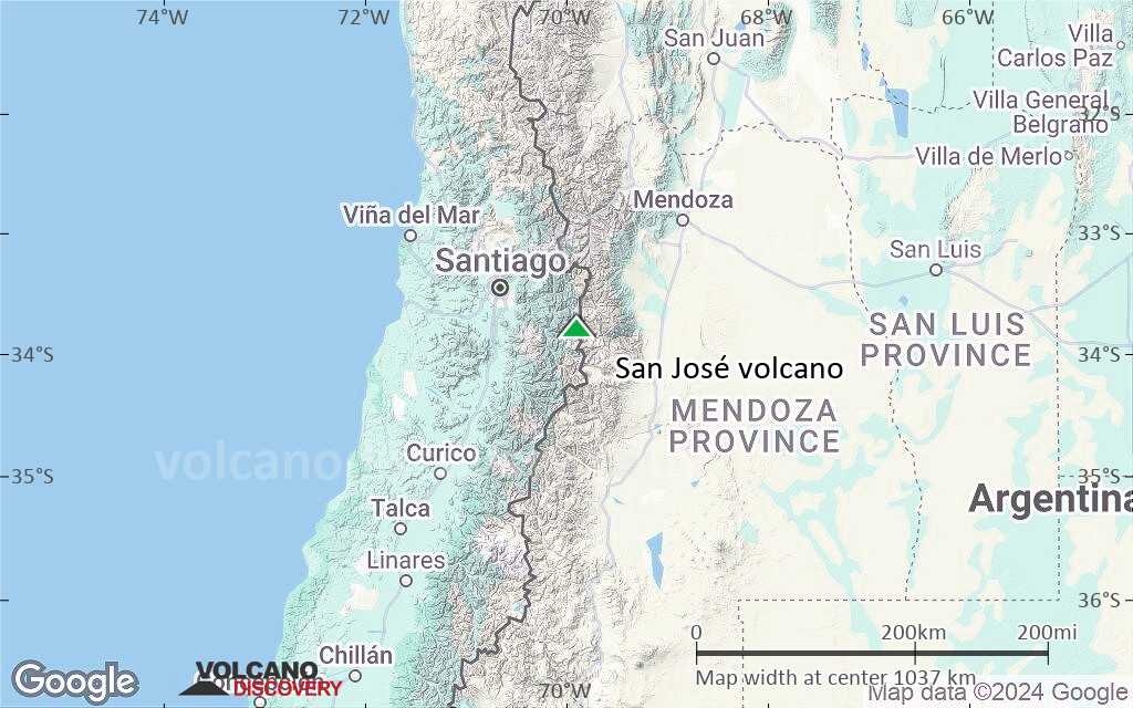 San José Volcano, Chile / Argentina - Facts & Information ...