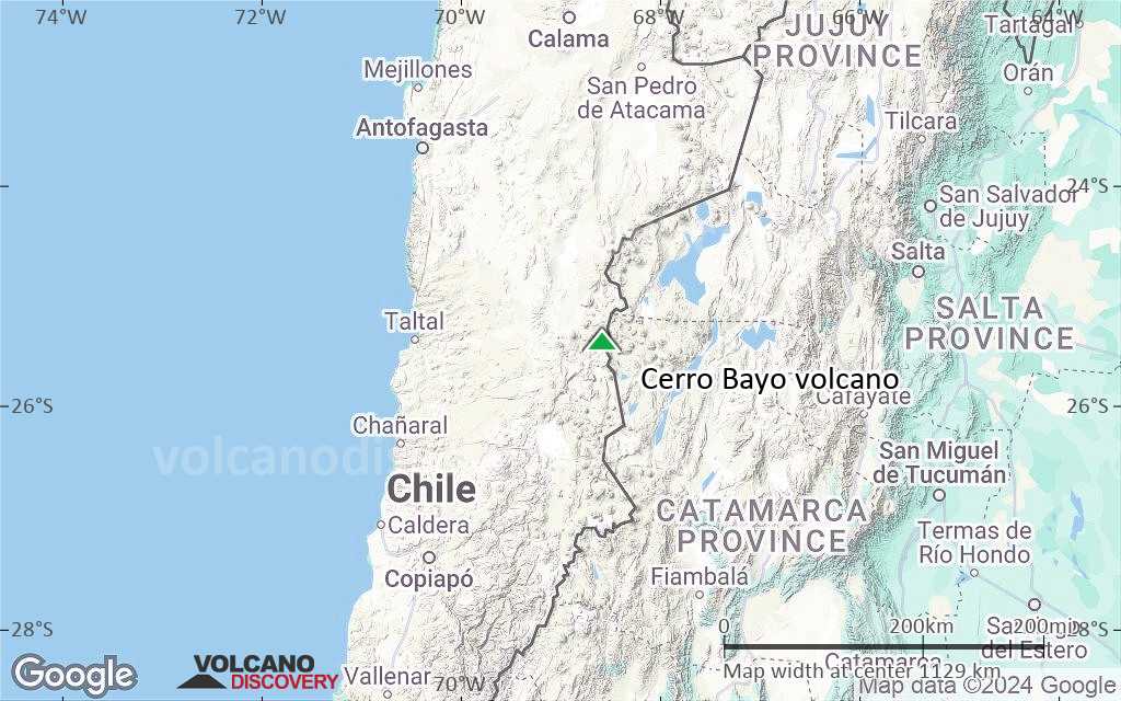 Cerro Bayo Volcano, Chile / Argentina - facts & information ...