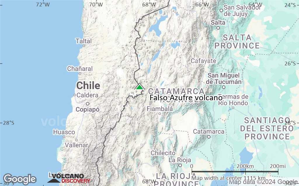 Falso Azufre Volcan, Chile / Argentine - Infos | VolcanoDiscovery