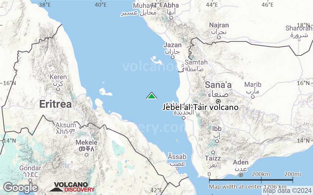 Jebel al-Tair Vulkan, Yemen - Information | VolcanoAdventures