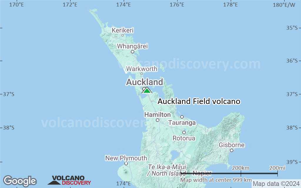 Auckland Field Volcan, North Island, New Zealand - Infos ...
