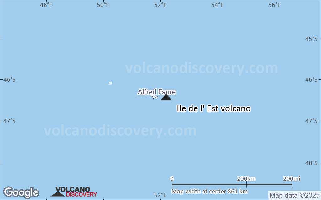 Ile de l' Est Volcano, France, Southern Indian Ocean - facts & information