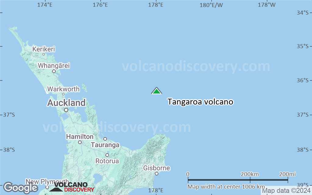 Tangaroa Volcano, New Zealand - facts & information | VolcanoAdventures