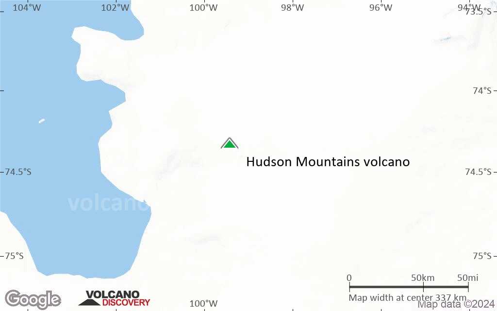 Hudson Mountains Volcano, West Antarctica, - facts & information