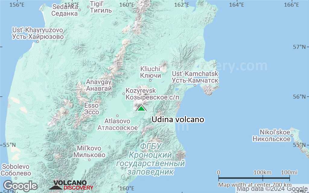 Udina Volcano, Kamchatka, Russia - facts & information | VolcanoAdventures