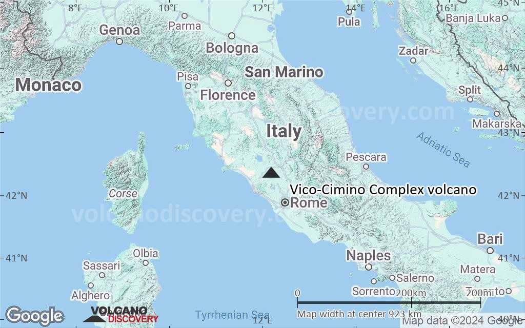 Vico-Cimino Complex volcano (Italy) facts & information | VolcanoAdventures
