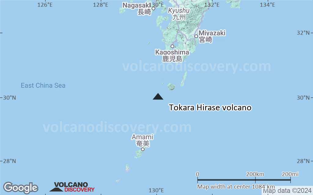 Tokara Hirase volcano (Japan) facts & information | VolcanoAdventures